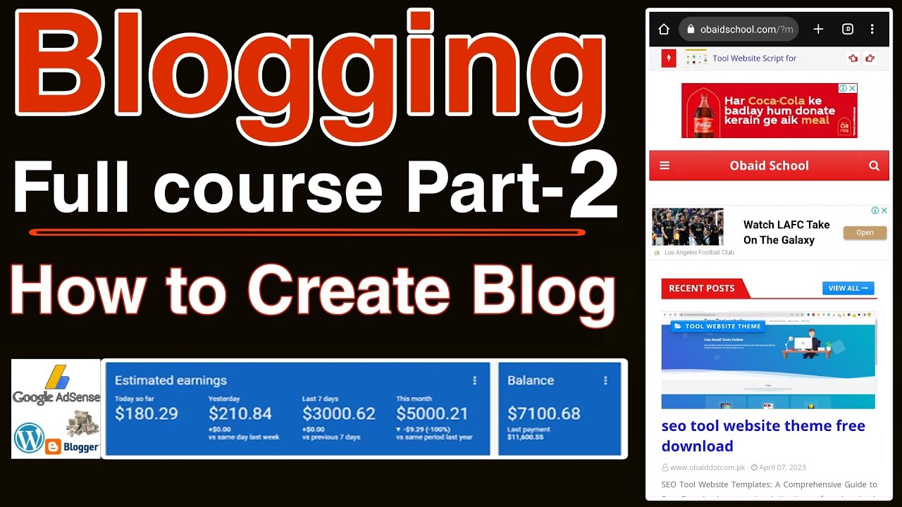 how to create blogger account||complete blogging course 2023||a to z ...