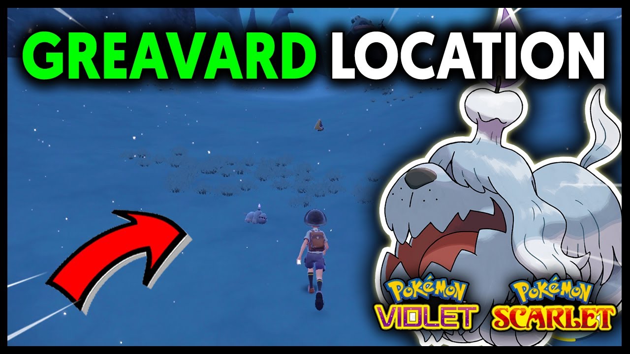WHERE TO FIND GREAVARD ON POKEMON SCARLET AND VIOLET - YouTube