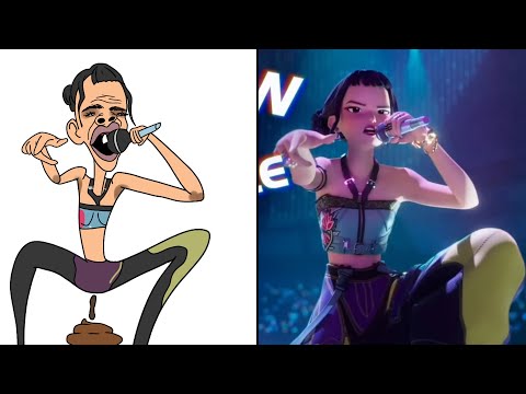 Huntrix How It's Done - Kpop Demon Hunters Drawing Meme Part 2