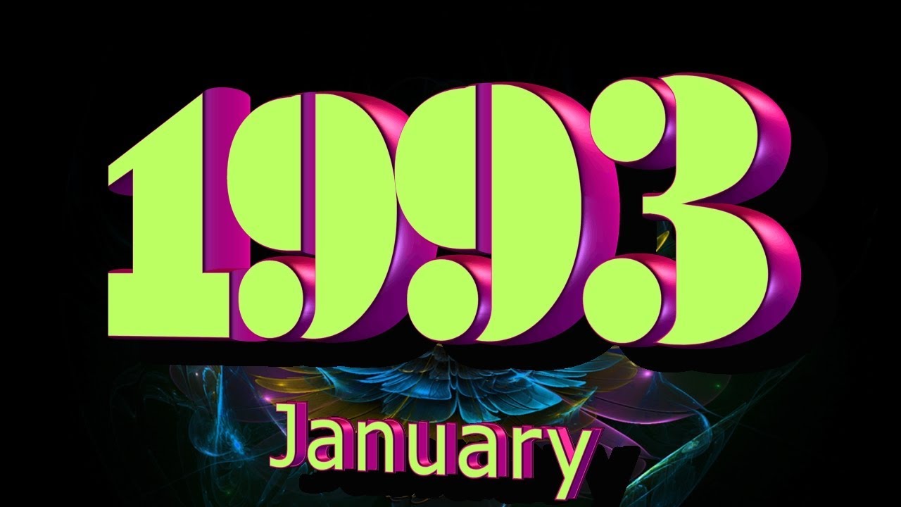 Flashback January 1993 - YouTube