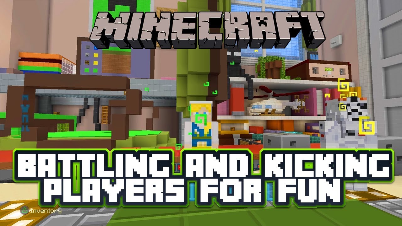 Minecraft: Battling And Kicking Kickers For Fun! - YouTube