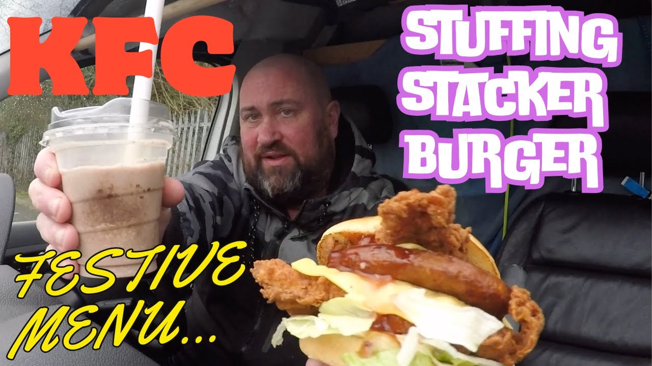 KFC's Stuffing Stacker Burger - YouTube