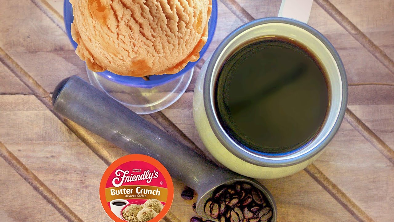 Friendly's Butter Crunch Flavoured Coffee K-Cup Review Taste 🧈☕! - YouTube