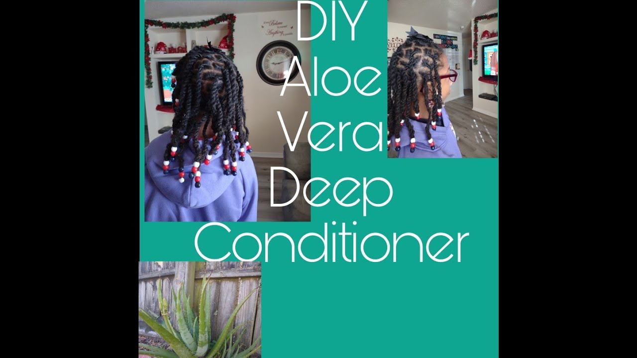 DIY Deep Conditioner on Locs using Aloe Vera. - YouTube