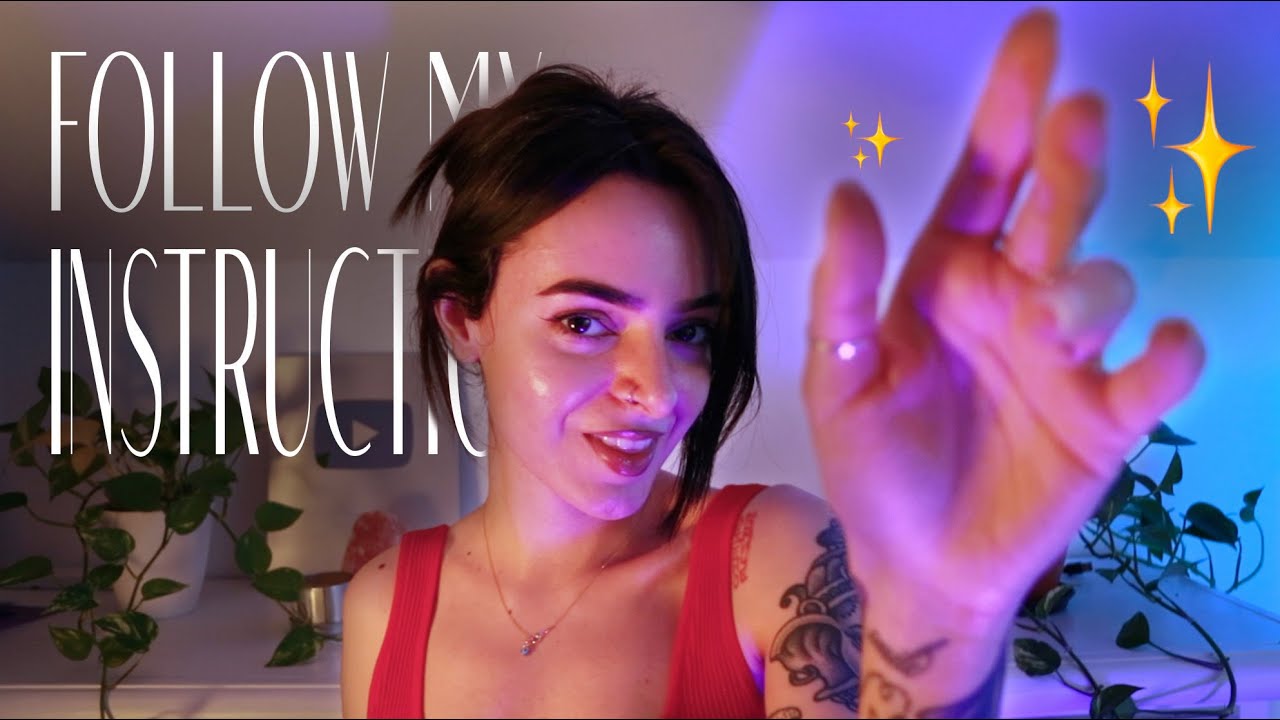 Asmr Focus On Me ⭐️ Visual Triggers ⭐️ Whispered Follow My