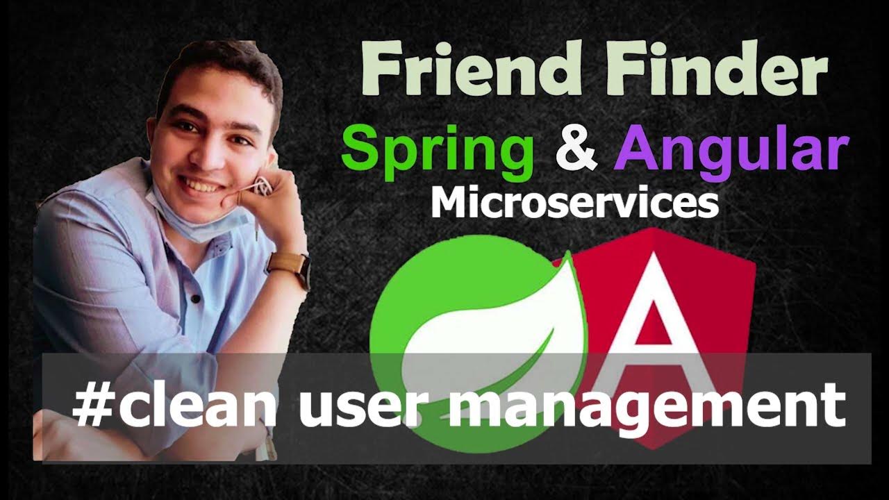 Spring boot micro services + angular (clean user management) - YouTube