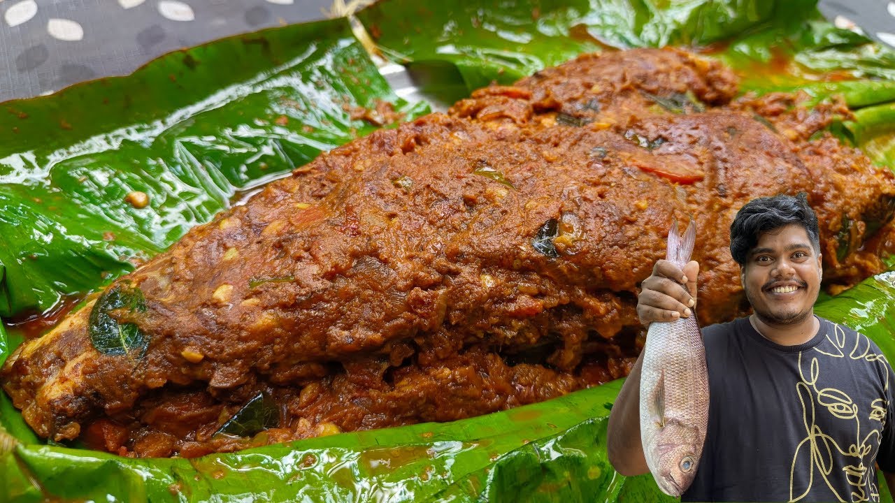 Meen Pollichathu | Fish Pollichathu | KERALA Special Fish Fry in Banana ...