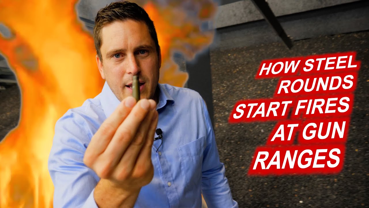 How steel rounds start fires at gun ranges - YouTube