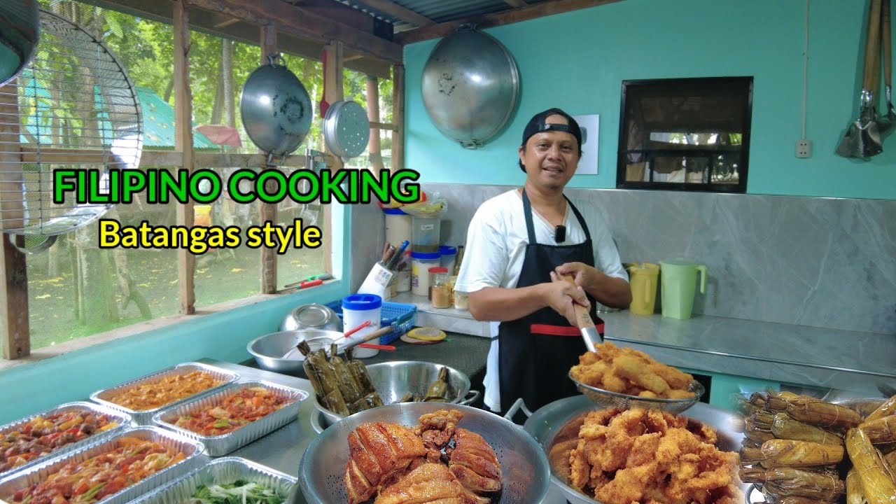 Filipino cooking | Batangas style, orders from Chicago USA - YouTube