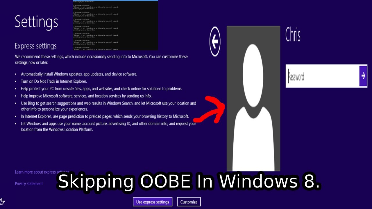 Skipping OOBE - Windows 8. - YouTube