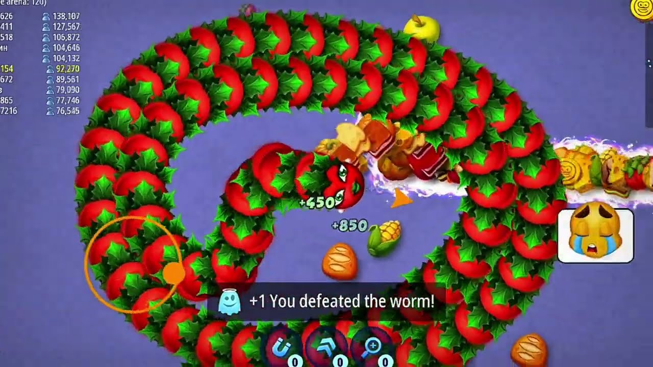 🐉Worms Zone.io Red Tamatar Snake V/S Biggest Slither Snake 🐍 Worms zone ...