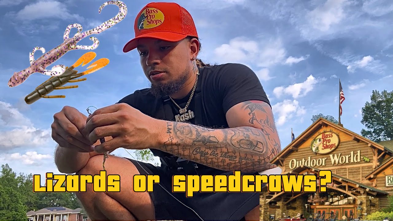 Bass fishing With Lizards & SpeedCraws (TexasRigged) - YouTube