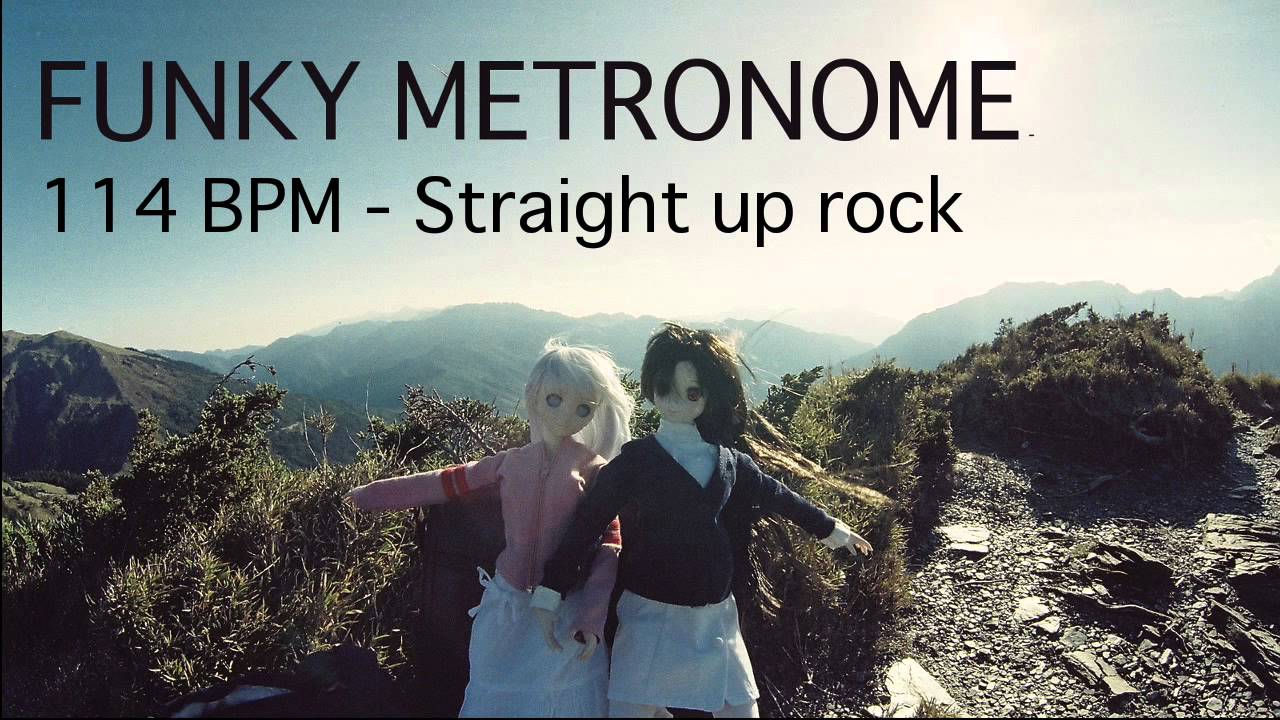 114 BPM - Straight rock groove - Drum loop - Metronome - YouTube
