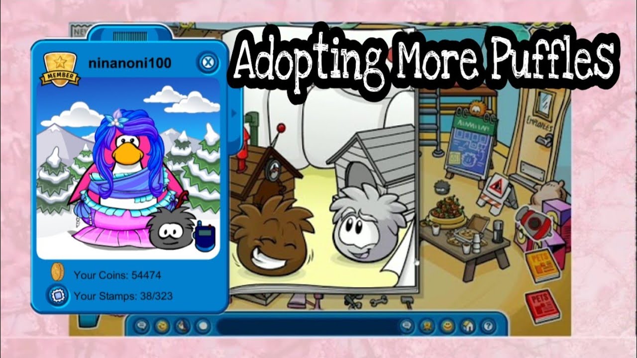 Adopting More Puffles | Club Penguin Rewritten - YouTube