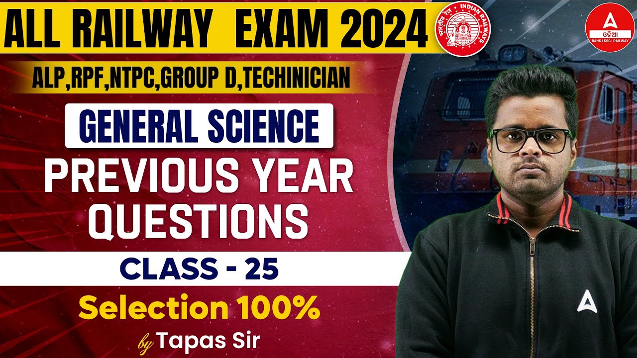 NTPC, Group D, ALP 2024 | GS Class | Top 50 PYQs By Tapas Sir - YouTube