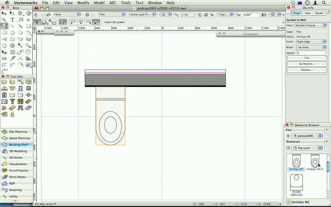 102 - Wall Insertion Options for Symbols Vectorworks 2010 - YouTube
