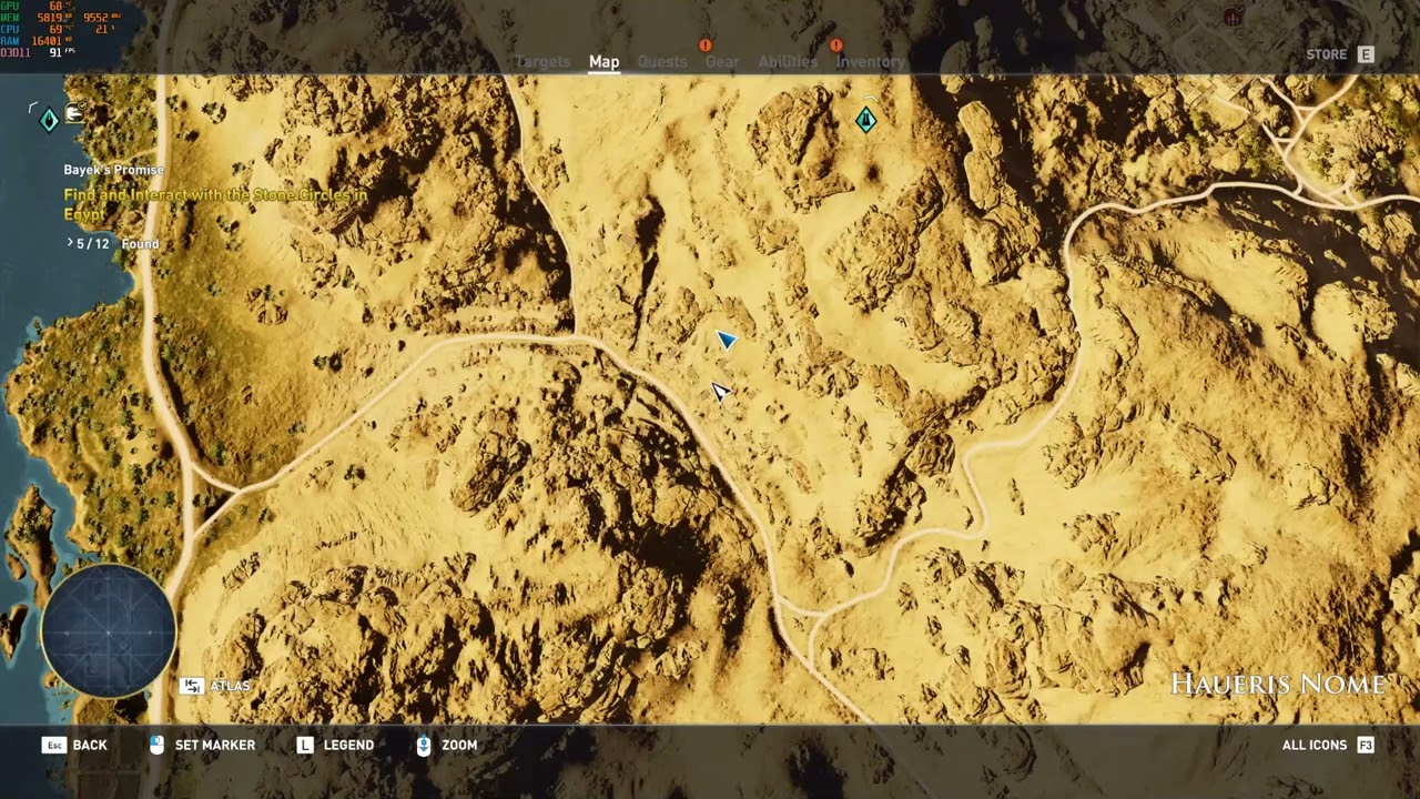 The blasphemer papyrus location (Assassin's Creed Origins) - YouTube