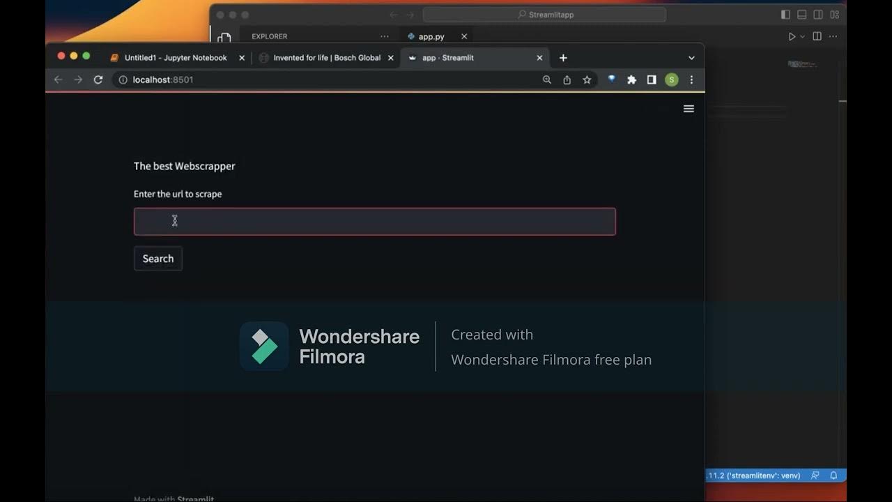 End-to-End python webscrapping application using Streamlit - YouTube