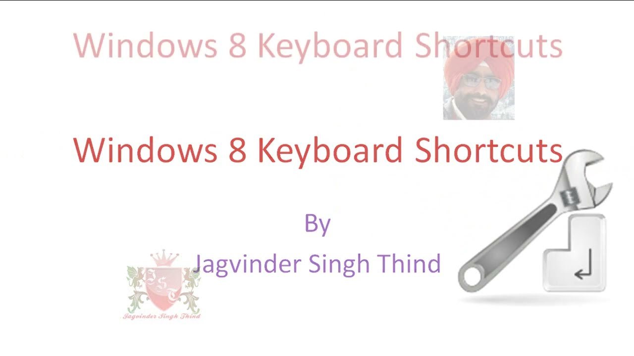 Windows 8 Keyboard Shortcuts Part 6 - Video 12 - YouTube