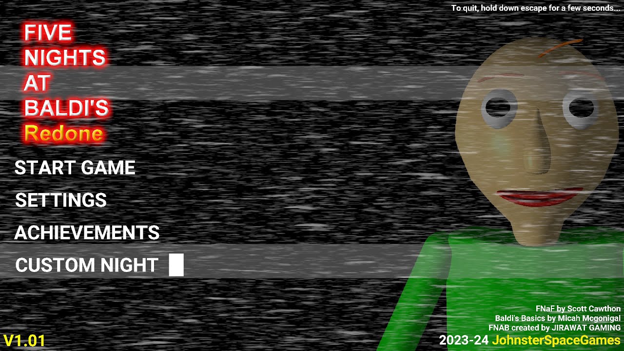 Mostly blind person attempts 12/10 mode in Five nights at baldi's ...