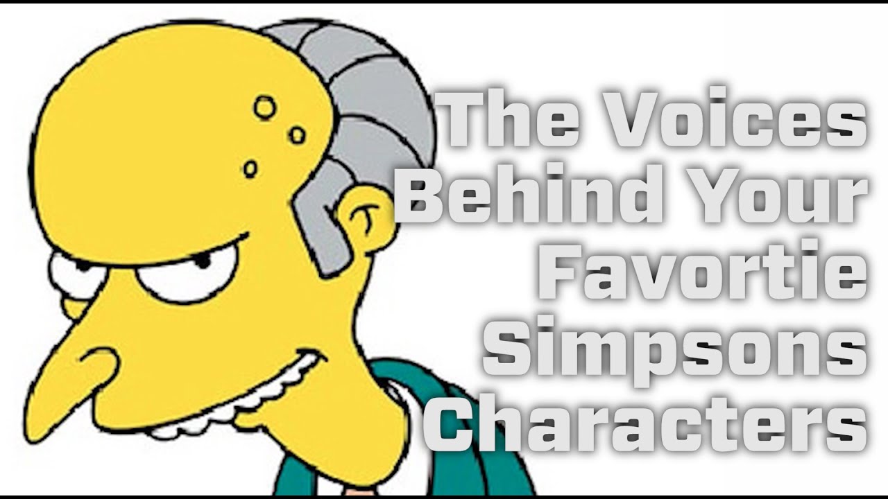 Heres A Look At The Simpson's Most Prolific Voice Actors. - YouTube