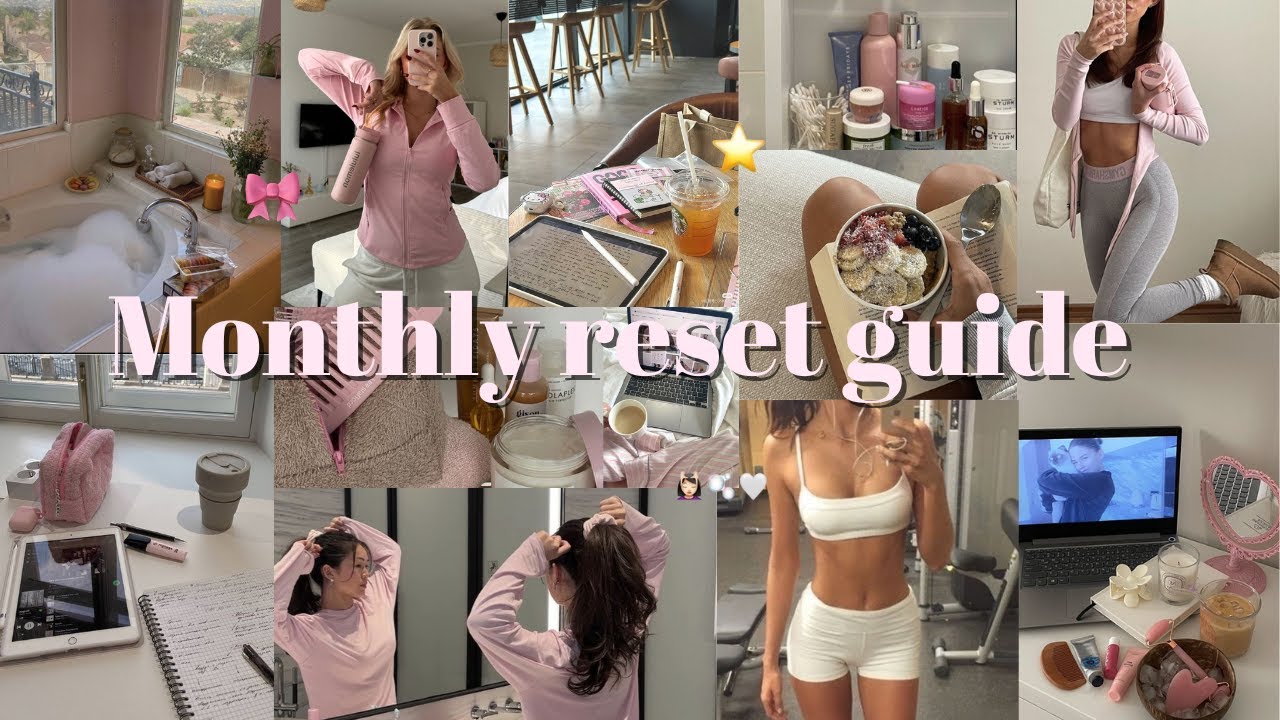 Monthly reset guide | monthly glow up guide 🫧♡ - YouTube