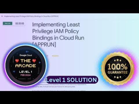 Implementing Least Privilege IAM Policy Bindings in Cloud Run [APPRUN] - YouTube