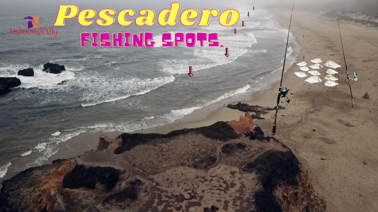 Pescadero North Surfperch Fishing Report. Fishing spots by birds eye ...