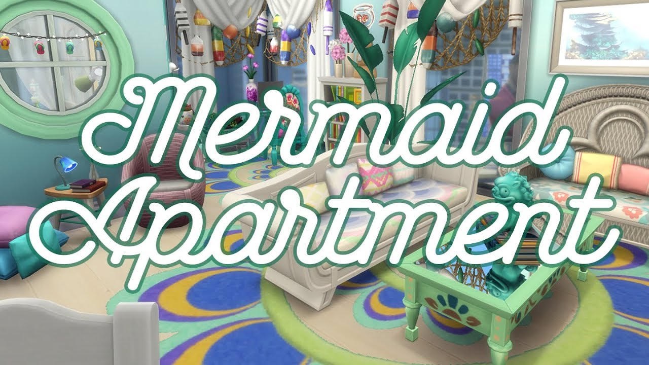 Mermaid Apartment | 🌊 | Sims 4 Speed Build | @PenappleYT - YouTube