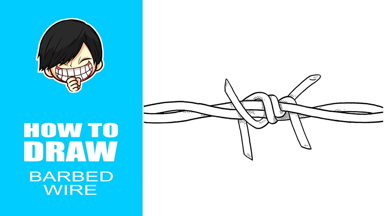 Simple Barbed Wire Drawing