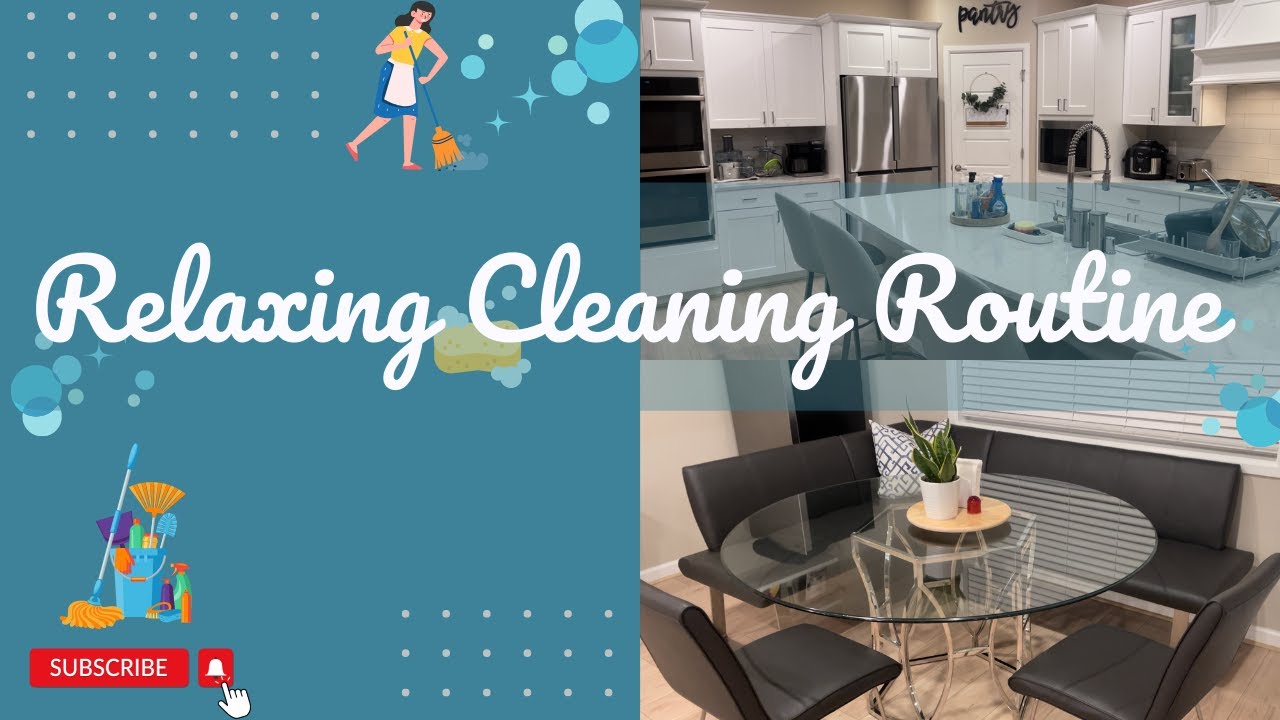 RELAXING 🌙 NIGHT TIME CLEANING ROUTINE | CLEANING MOTIVATION | CLEAN ...