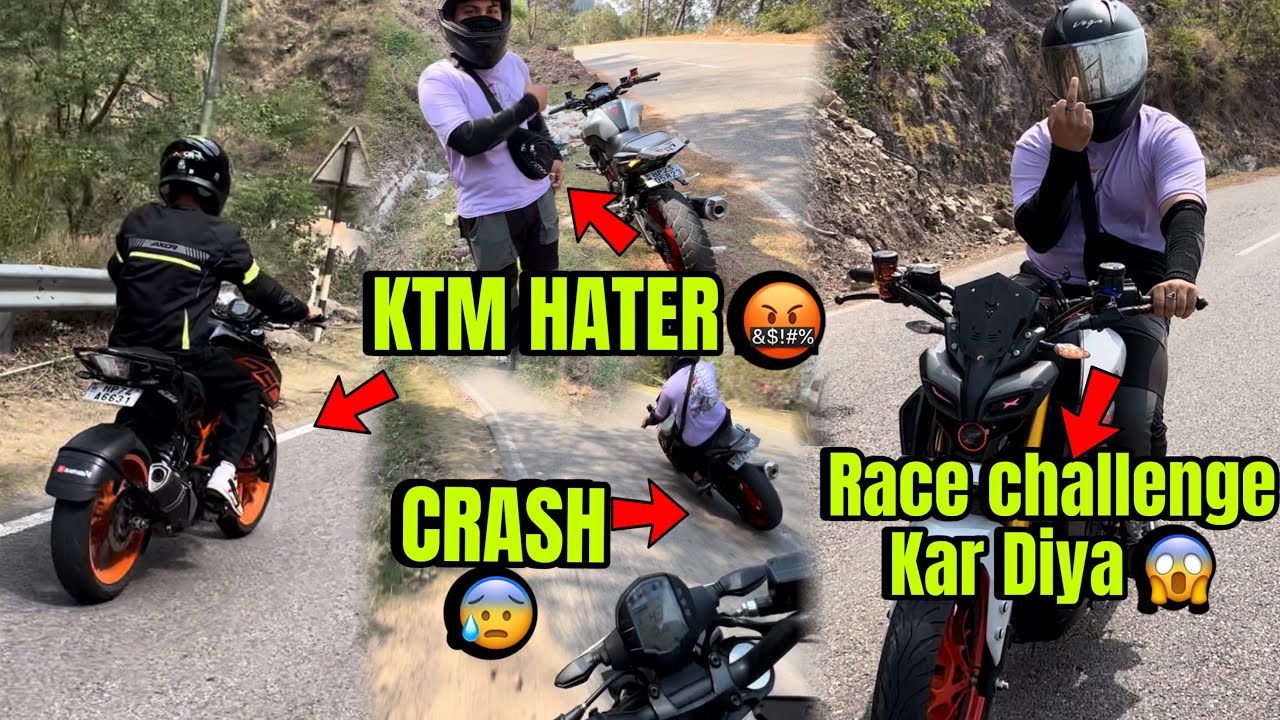 "KTM's HATER"😓 Challenge To "RACE"😡With His😱"MT-15" || "NO HATE" To ️ ...