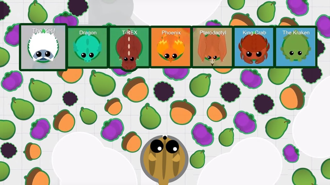 I only ate winter food to become The Yeti in mope.io - YouTube