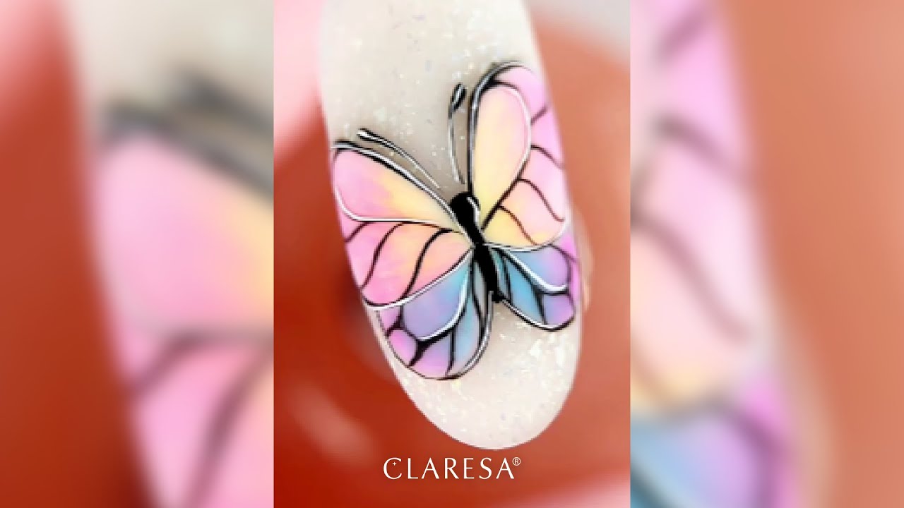 Butterfly nail art | TUTORIAL 🦋 - YouTube
