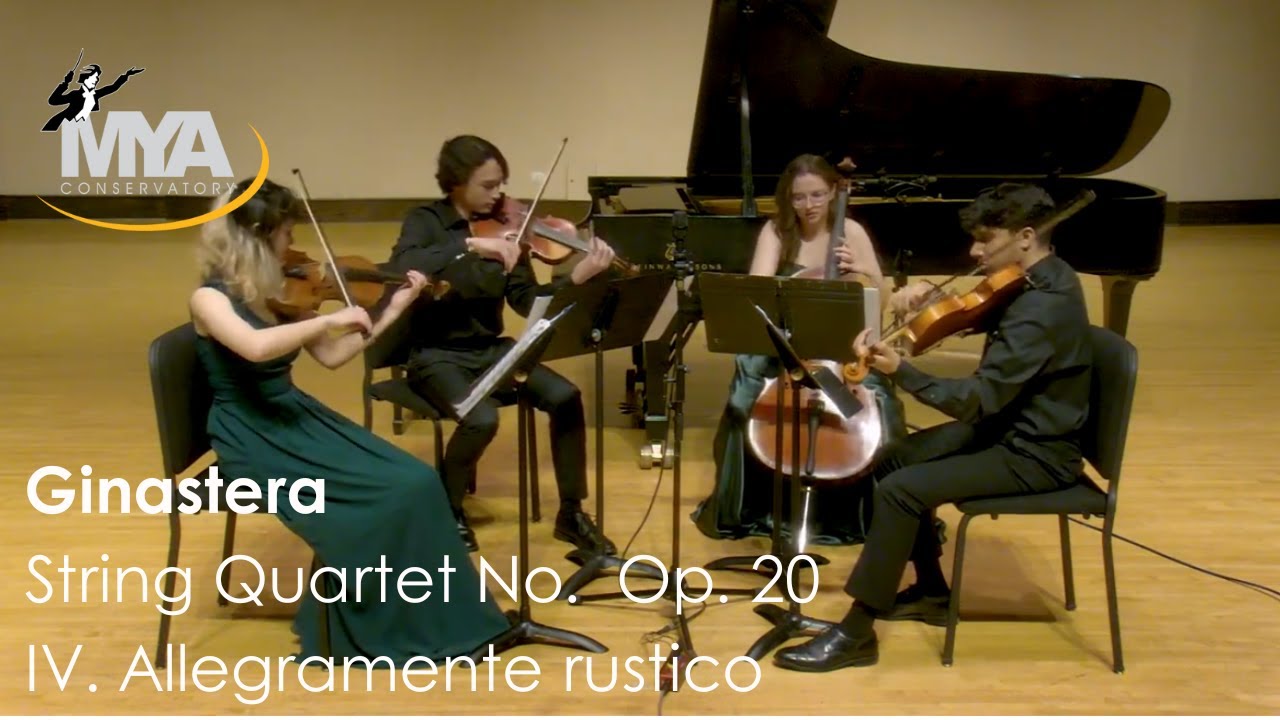 Ginastera: String Quartet No. 1, Op. 20 IV. Allegramente rustico - Chamber Music - YouTube