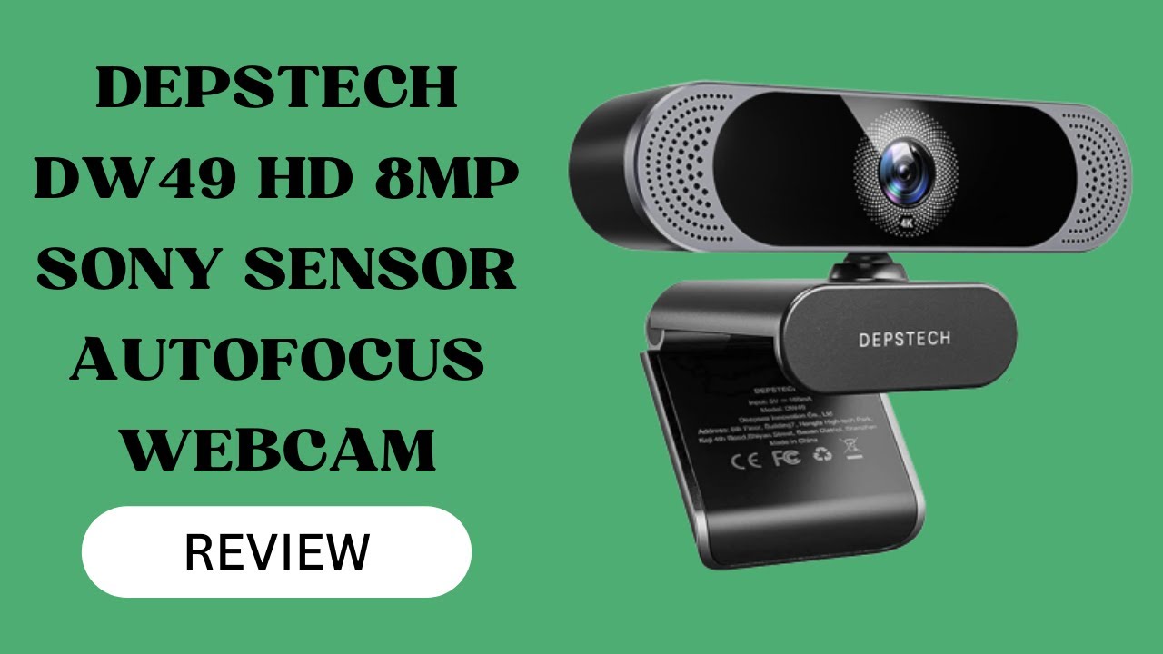 DEPSTECH DW49 4K Webcam: Crystal Clear Video at Your Fingertips ...