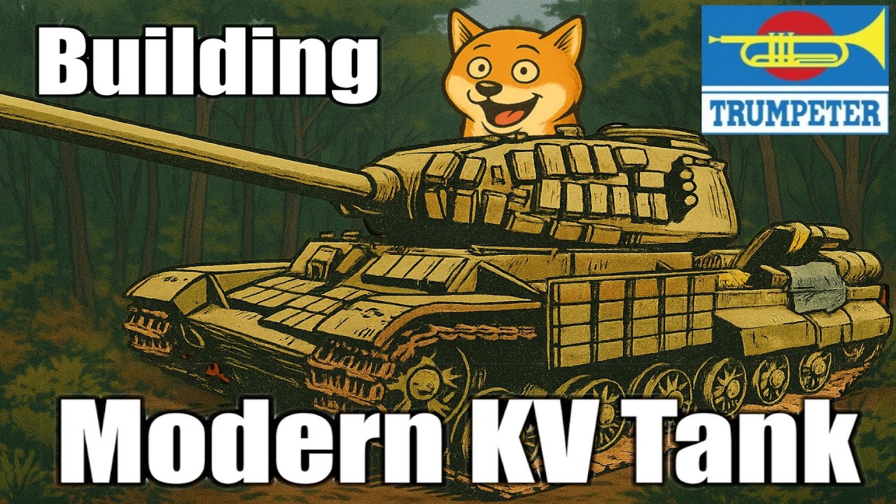 Modernised KV tank? Building 1/35 scale KV-122 from Trumpeter - YouTube