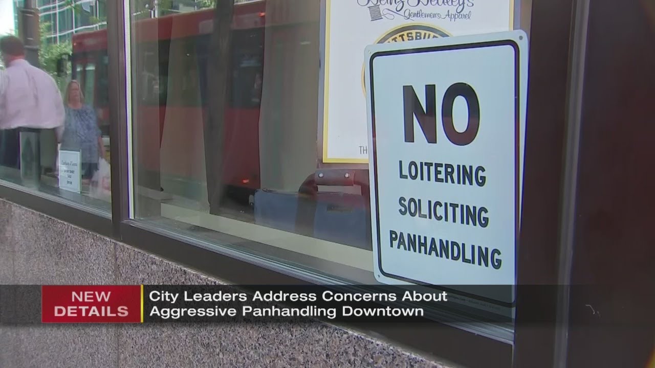 Downtown businesses concerned with aggressive panhandlers - YouTube