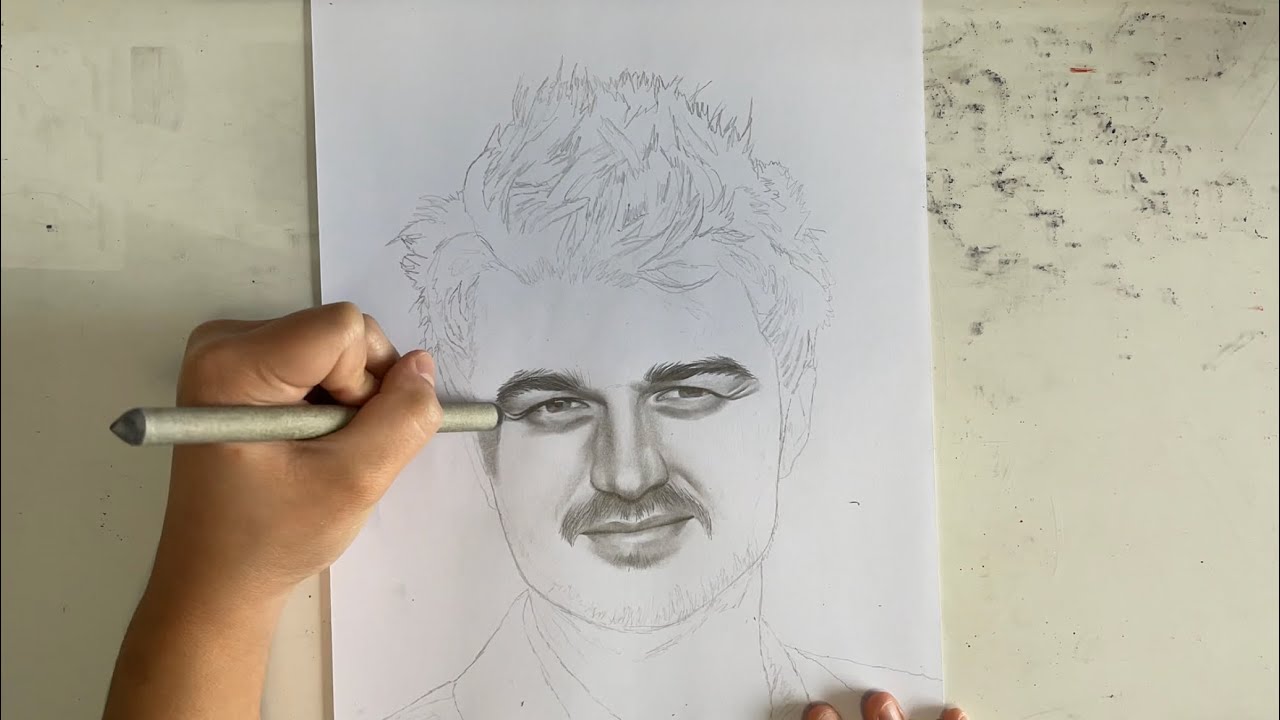 Drawing Joe Keery - YouTube