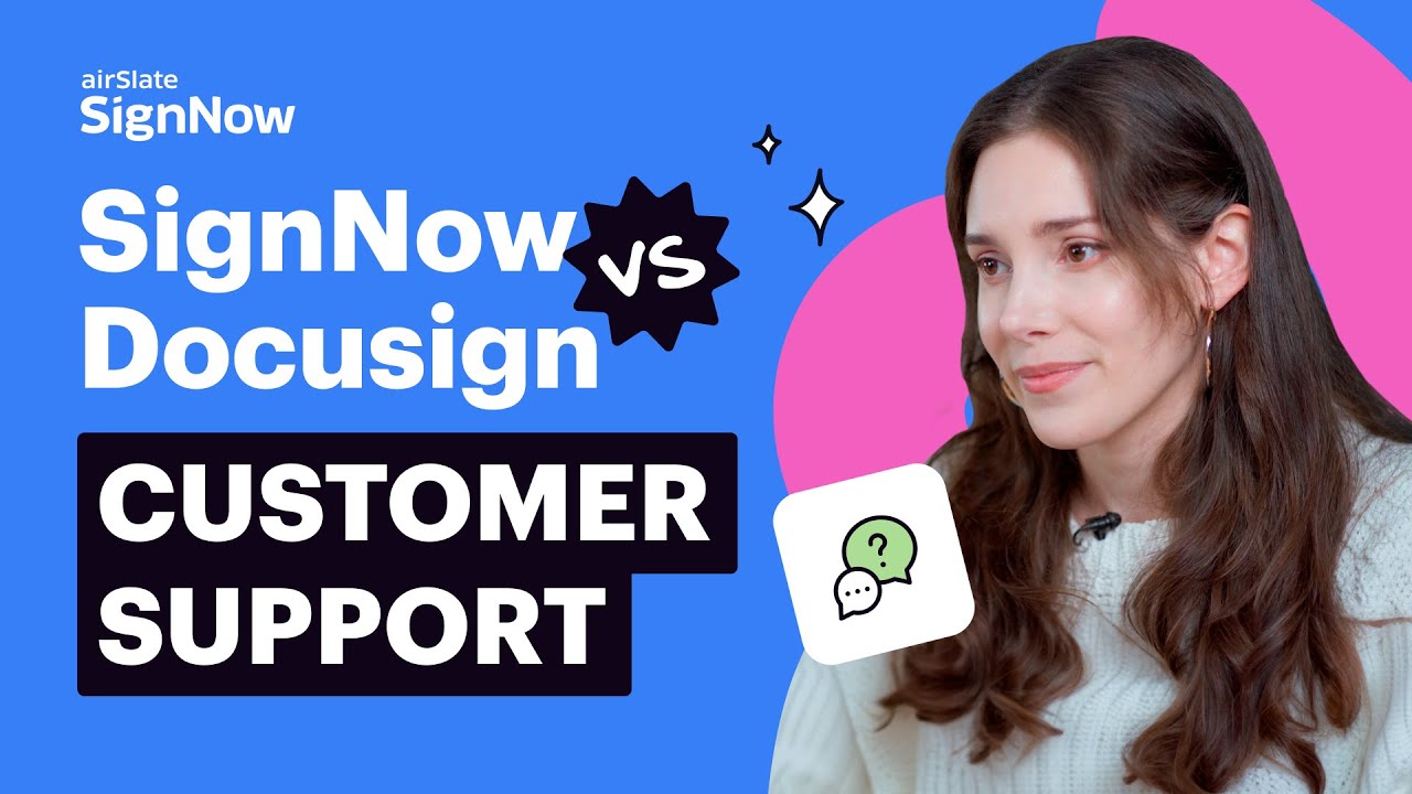 SignNow vs DocuSign: Customer Support - YouTube