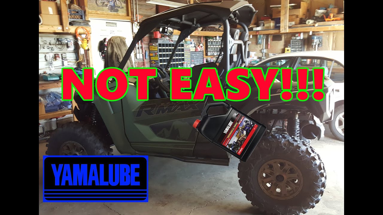 First oil change on 2021 Yamaha RMAX 1000 XT-R (step by step) - YouTube