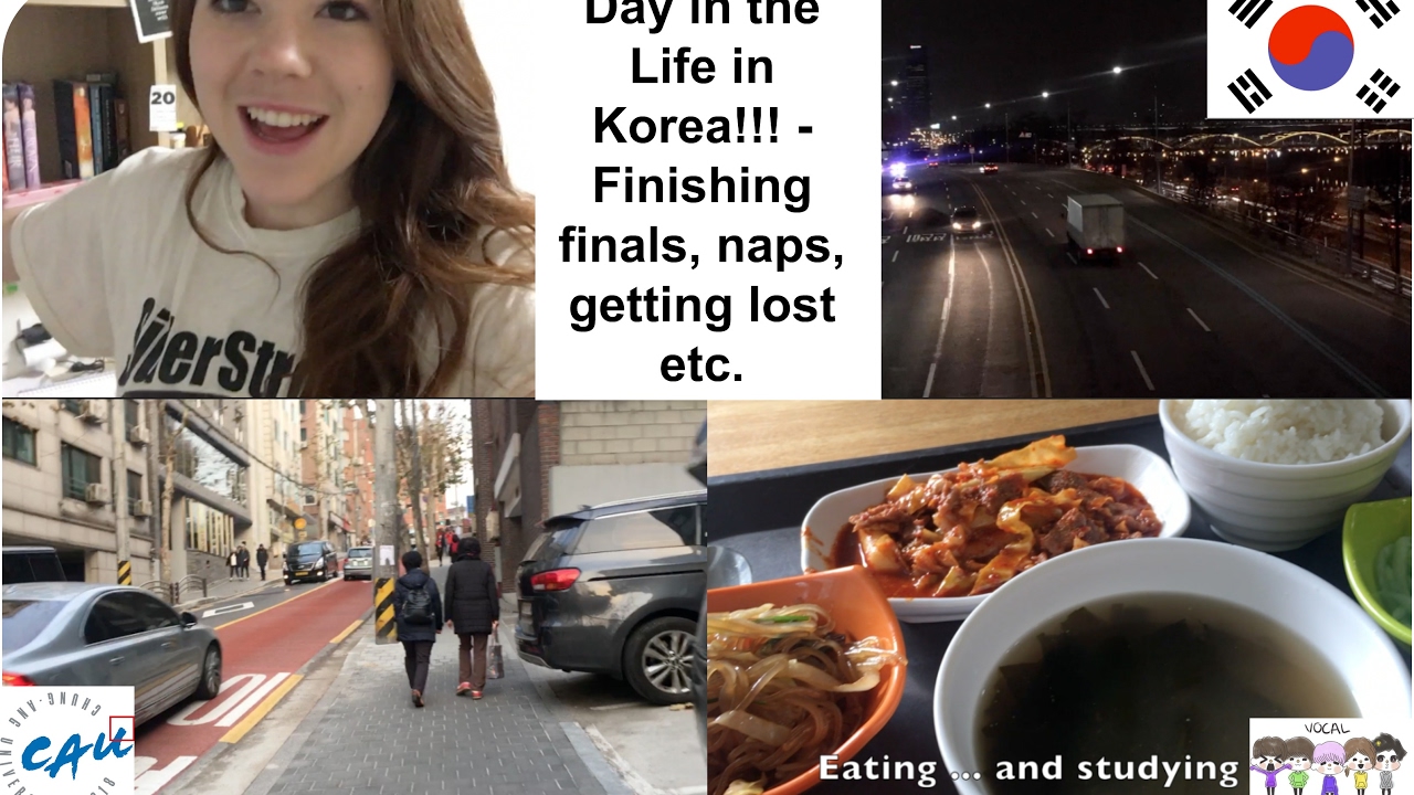 Day in the Life in Korea - Finishing finals, naps, getting lost etc ...
