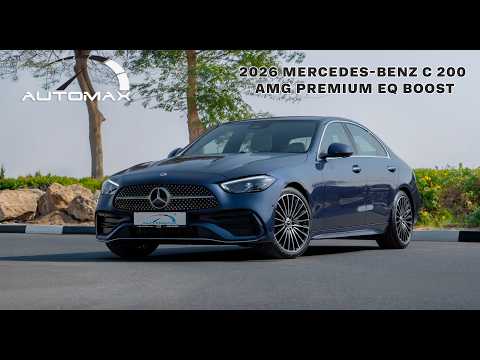 2026 Mercedes-Benz C200 AMG Premium EQ Boost 1.5T | Sodalite Blue - Beige | Fast Walkaround