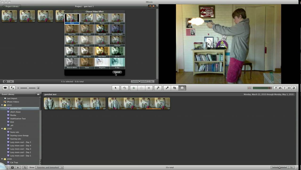 How to Add a Gunshot Effect in iMove 09 or Any Editing Program - YouTube
