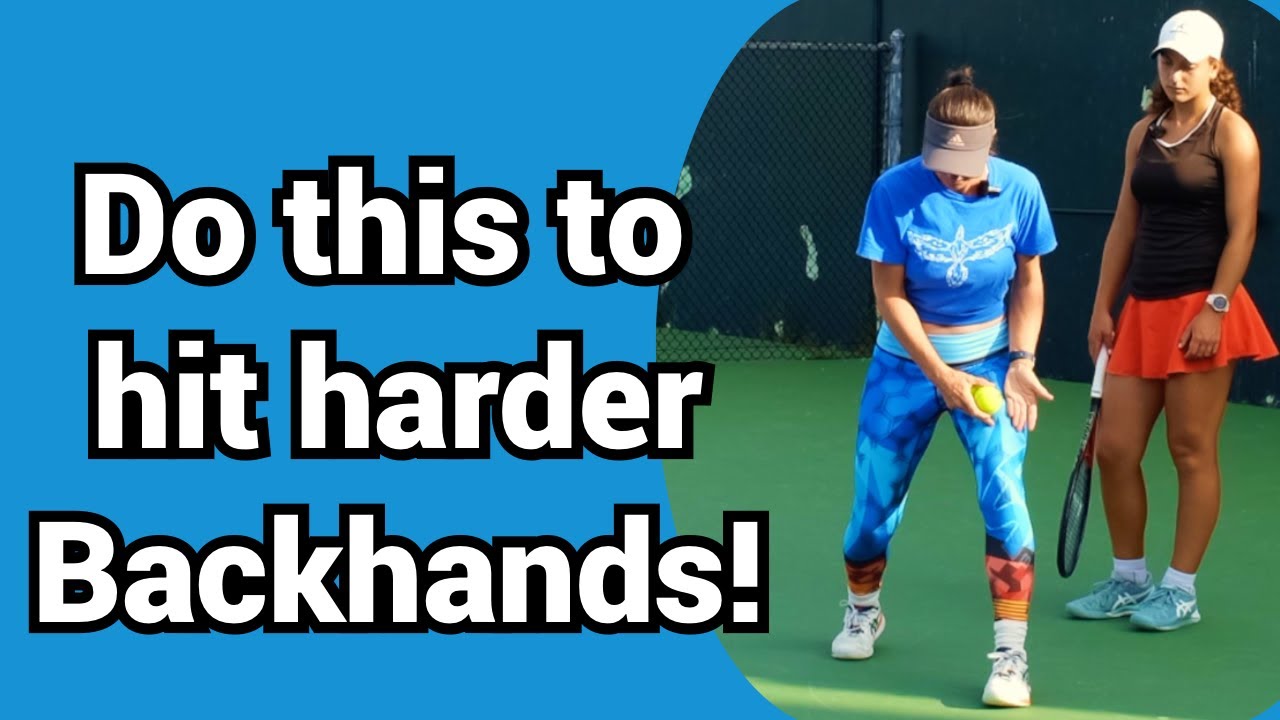How to hit hard backhands - YouTube