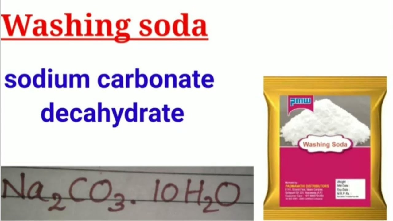 #preparation of washing soda# - YouTube