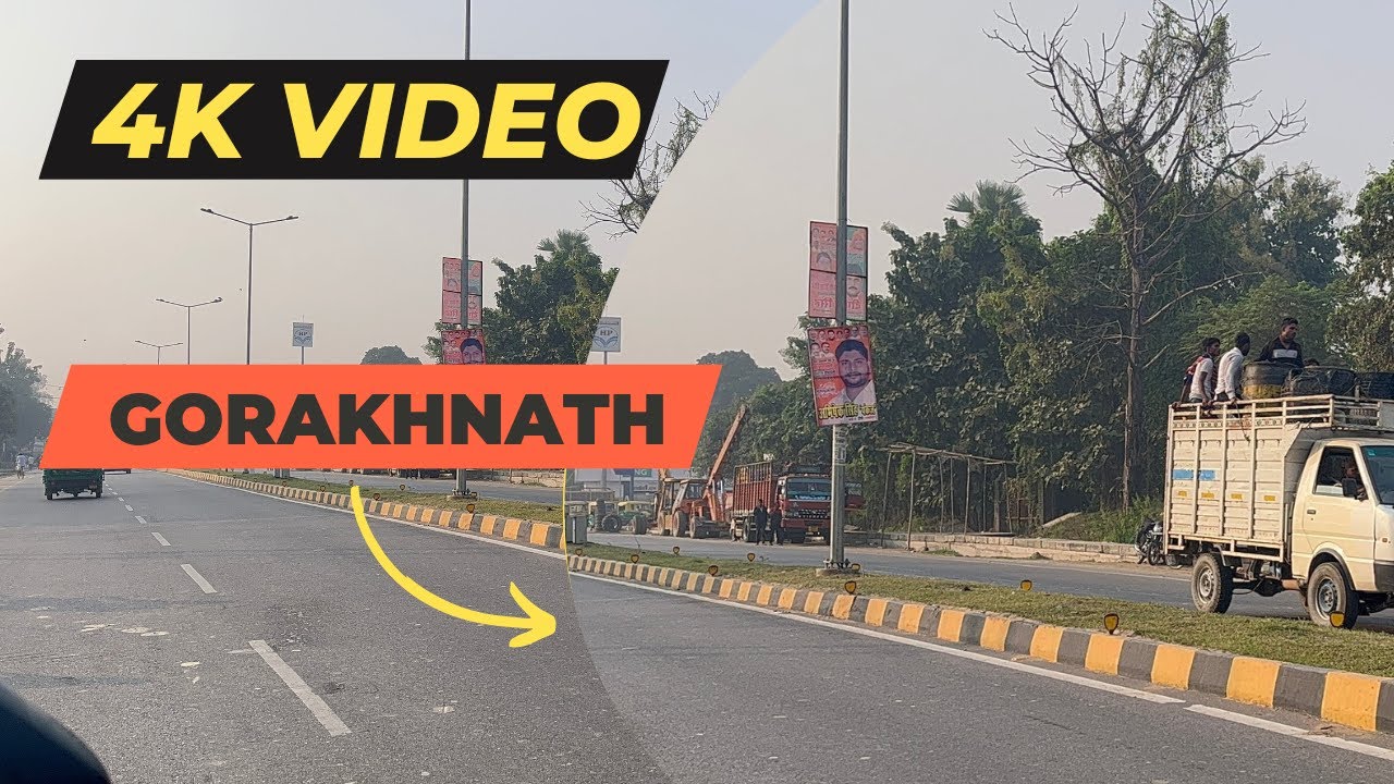 Gorakhpur city 4K Video Gorakhnath Highway2 4K Video of Gorakhpur - YouTube