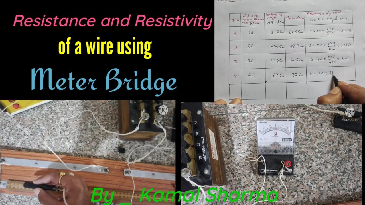 To find the resistance of a wire using meter bridge #Class - 12 Physics ...