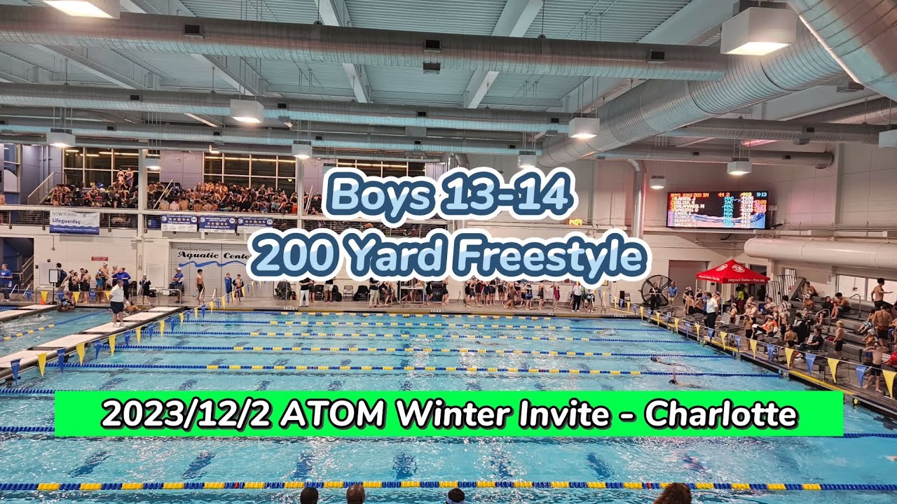 2023/12/2 ATOM Winter Invite - Charlotte - Boys 13-14 200 Yard ...