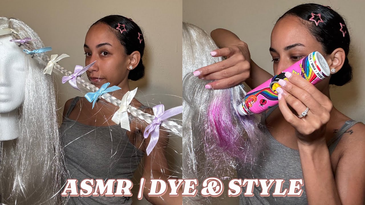 ASMR | Girl in the back of class dyes and styles your hair (roleplay ...